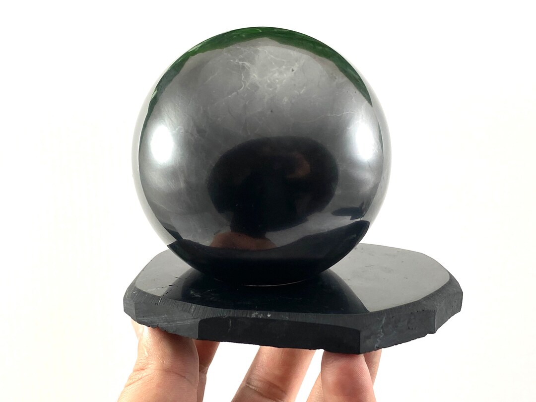 Shungite Sphere 7cm,emf and Radiation Protection and Healing,ball ...