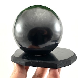 Shungite Sphere 7cm,emf and Radiation Protection and Healing,ball ...