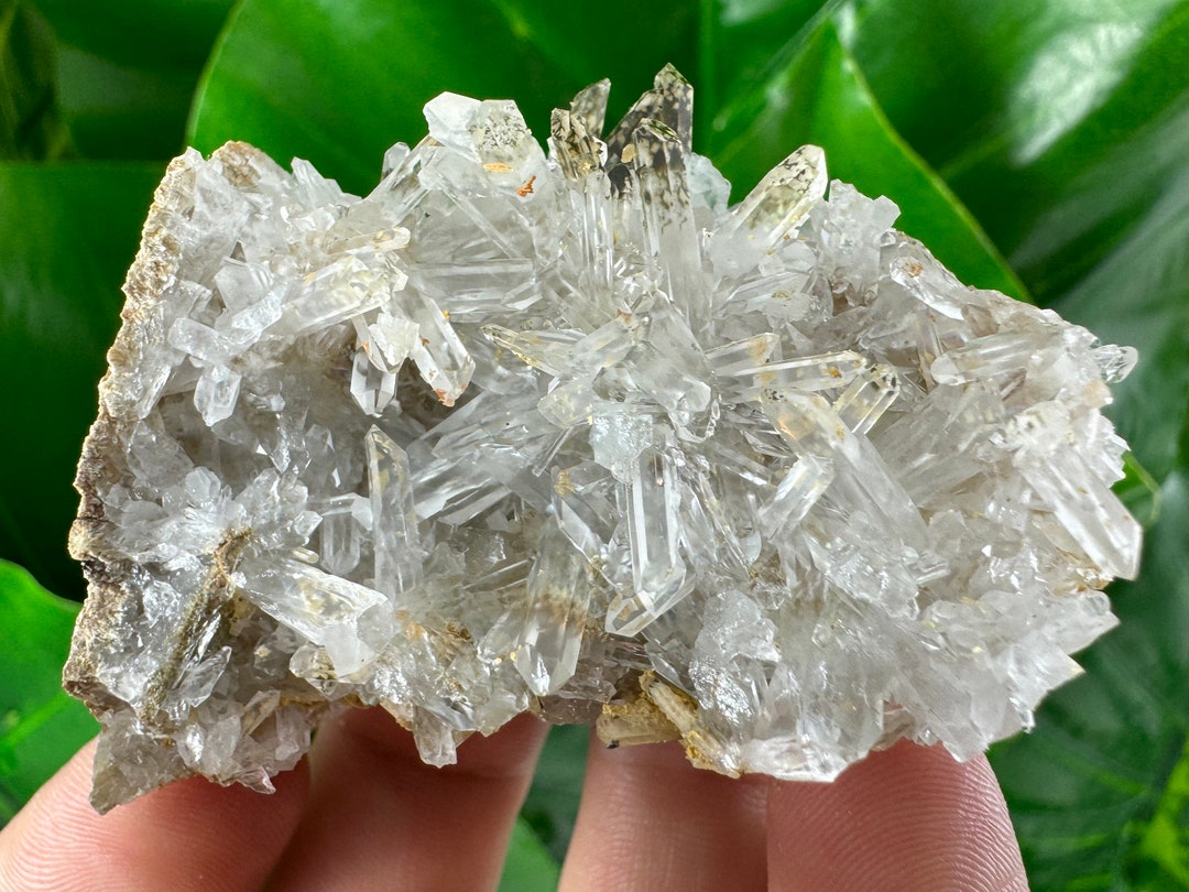 Aesthetic Transparent Quartz With Fluorescent Calcite From Krushev Dol ...