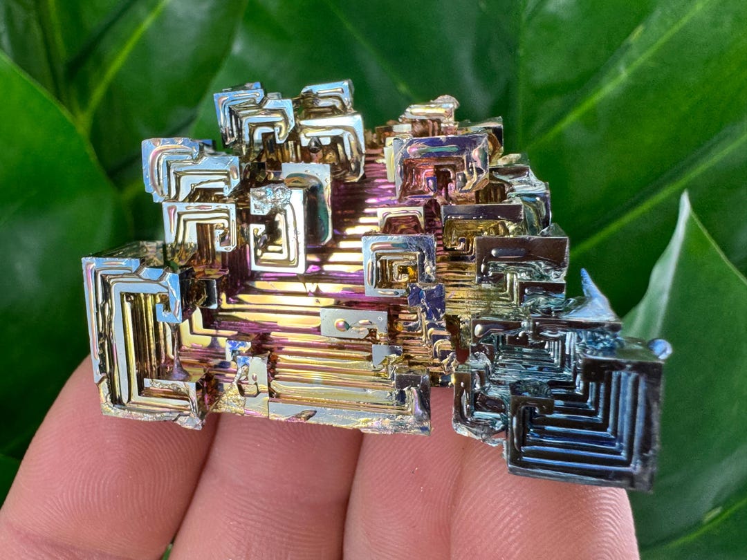 Rainbow Bismuth Cluster,bismuth Specimen,bismuth Crystal,lab Grown ...