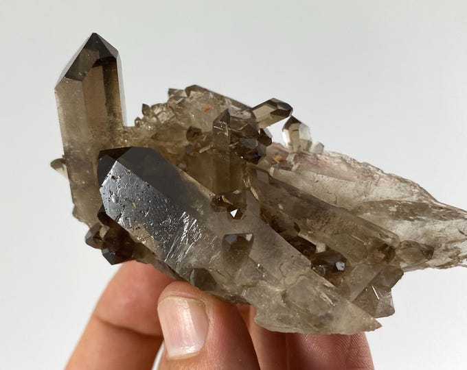 Amazing Black Smoky Quartz Cluster From Brazil,mineral,specimen ...