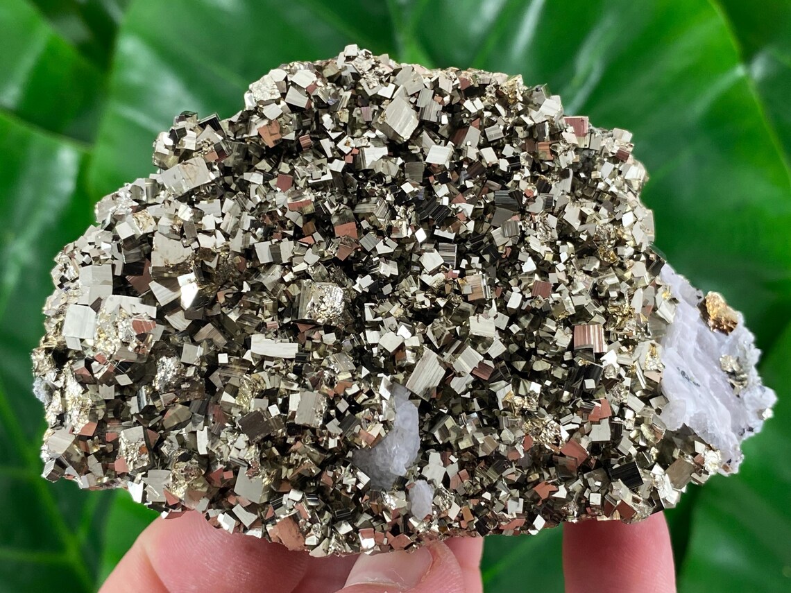 Amazing Pyrite With Calcite From Krushev Dol Mine Madan,bulgaria ...