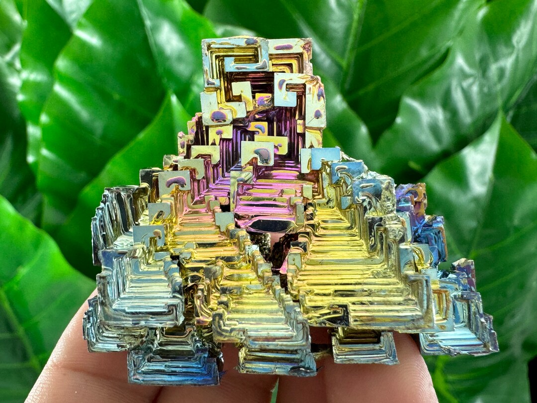 Rainbow Bismuth Cluster,bismuth Specimen,bismuth Crystal,lab Grown ...