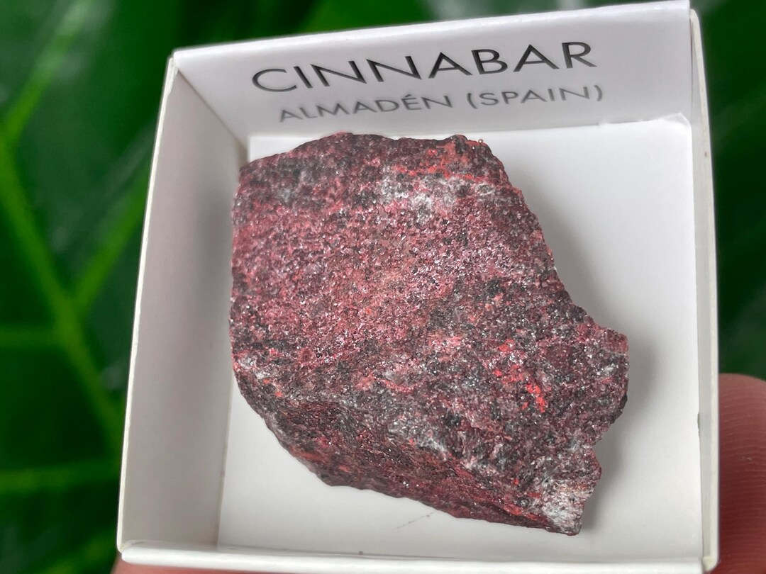 Beautiful CINNABAR From Almaden,spain,cinnabar Stone,raw Cinnabar ...