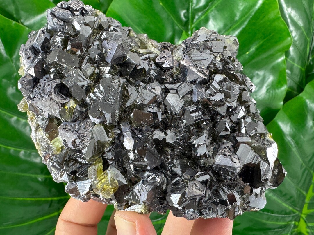 Green Gem Sphalerite Var.cleiophane With Galena From Krushev Dol Mine ...
