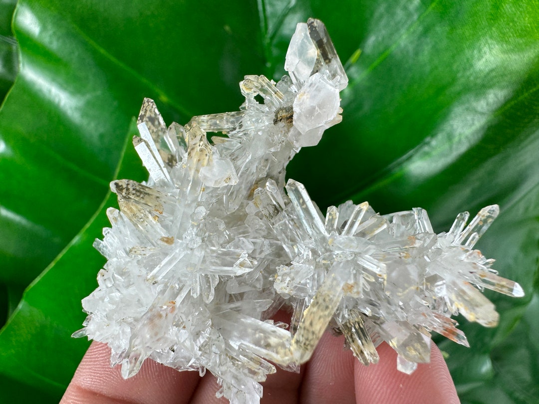 Aesthetic Transparent Quartz With Fluorescent Calcite From Krushev Dol ...