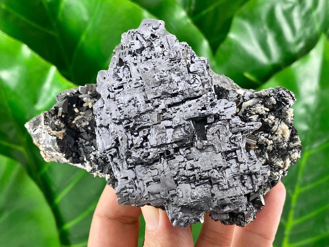 Skeletal Galena With Sphalerite and Calcite From 9th September Mine ...