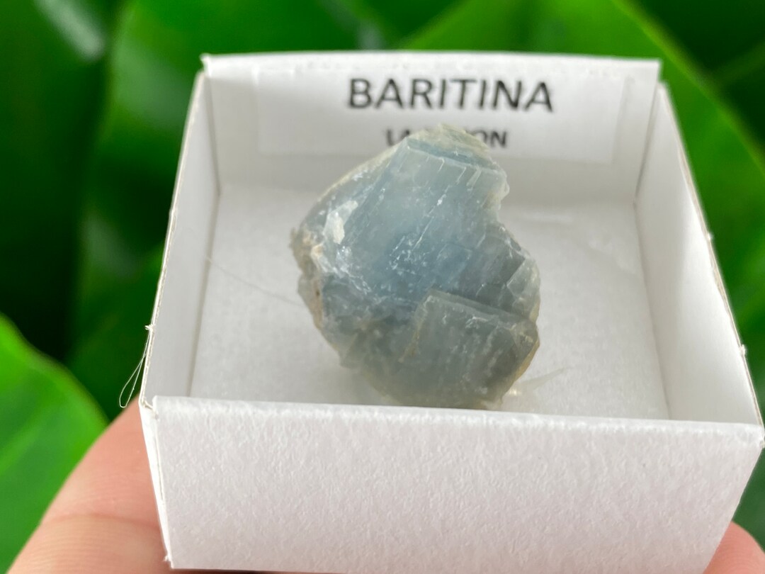 Small Piece Blue Barite From Spain,mineral Specimen,blue Barite,spanish ...