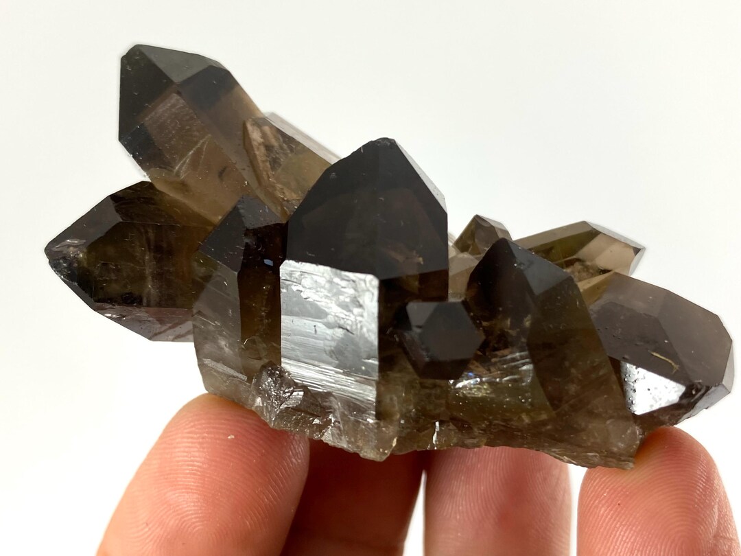 Amazing Black Smoky Quartz Cluster From Brazil,mineral,specimen ...