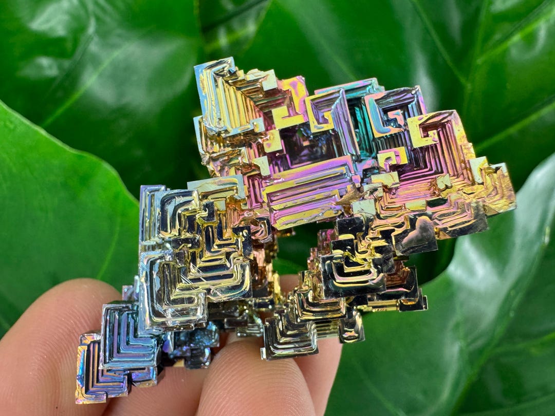 Rainbow Bismuth Cluster,bismuth Specimen,bismuth Crystal,lab Grown ...