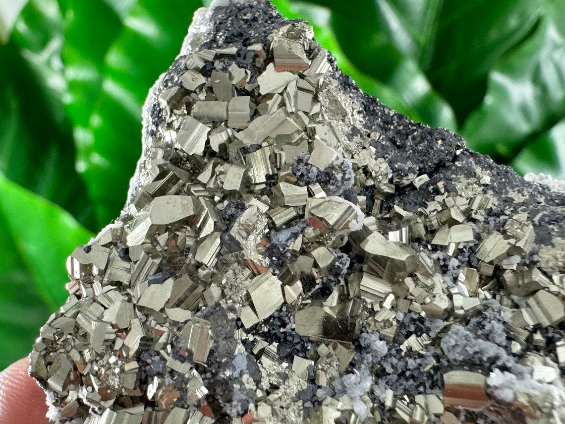 Pyrite With Sphalerite and Calcite From Krushev Dol Mine,madan,bulgaria ...