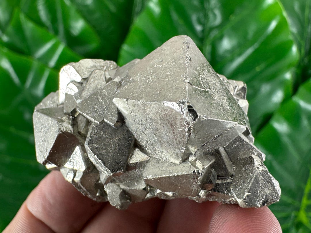 Aesthetic Octahedral Pyrite From Peru,natural Mineral,specimen,cluster ...
