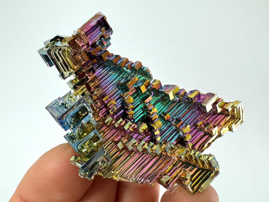 Rainbow Bismuth Cluster,bismuth Specimen,bismuth Crystal,lab Grown ...