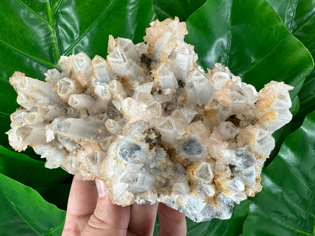 Large Two Generations Quartz With Calcite From Krushev Dol Mine,madan ...