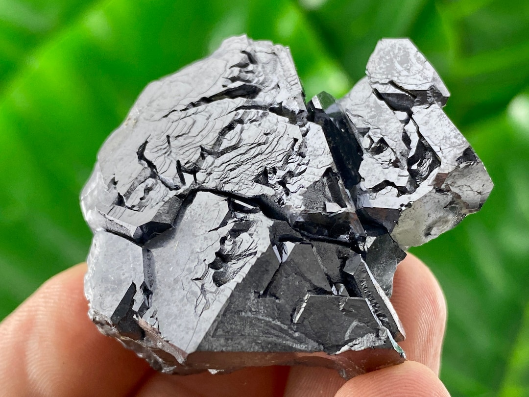 Rare Crystalization Mirror Galena From Madan,bulgaria,mineral,specimen ...