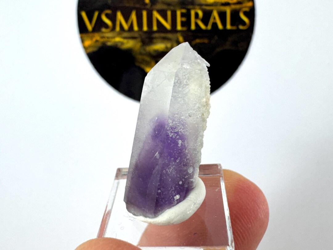 Mini Amethyst Phantom Crystal, Djurkovo Mine, Bulgaria, With Free Stand ...