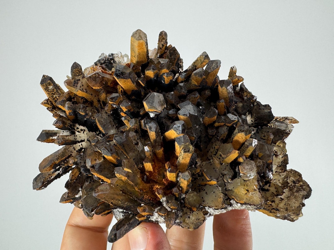 Hemimorphite on Quartz With Iron Oxide From 9th September Mine,madan ...