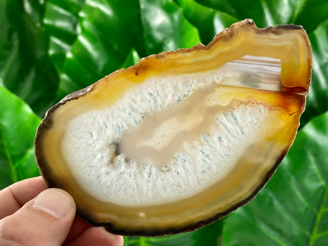 Double Sided Polished Sliced Agate FREE Stand From Brazil,agate Stone ...