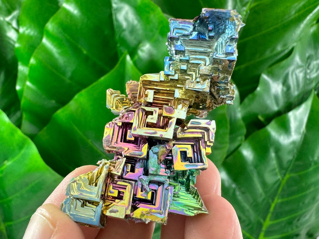 Rainbow Bismuth Cluster,bismuth Specimen,bismuth Crystal,lab Grown ...