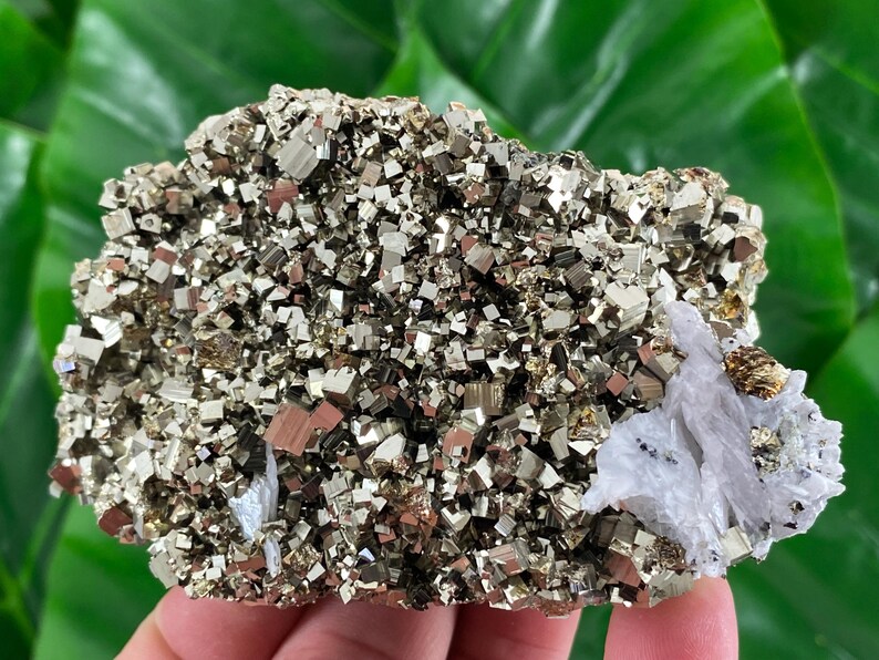 Amazing Pyrite With Calcite From Krushev Dol Mine Madan,bulgaria ...