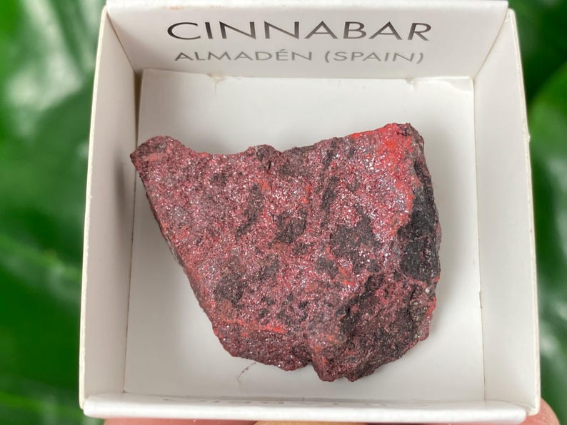Beautiful CINNABAR From Almaden,spain,cinnabar Stone,raw Cinnabar ...