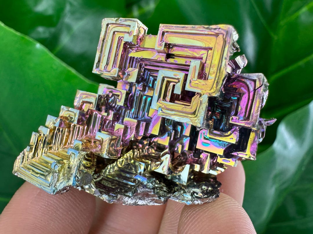 Rainbow Bismuth Cluster,bismuth Specimen,bismuth Crystal,lab Grown ...