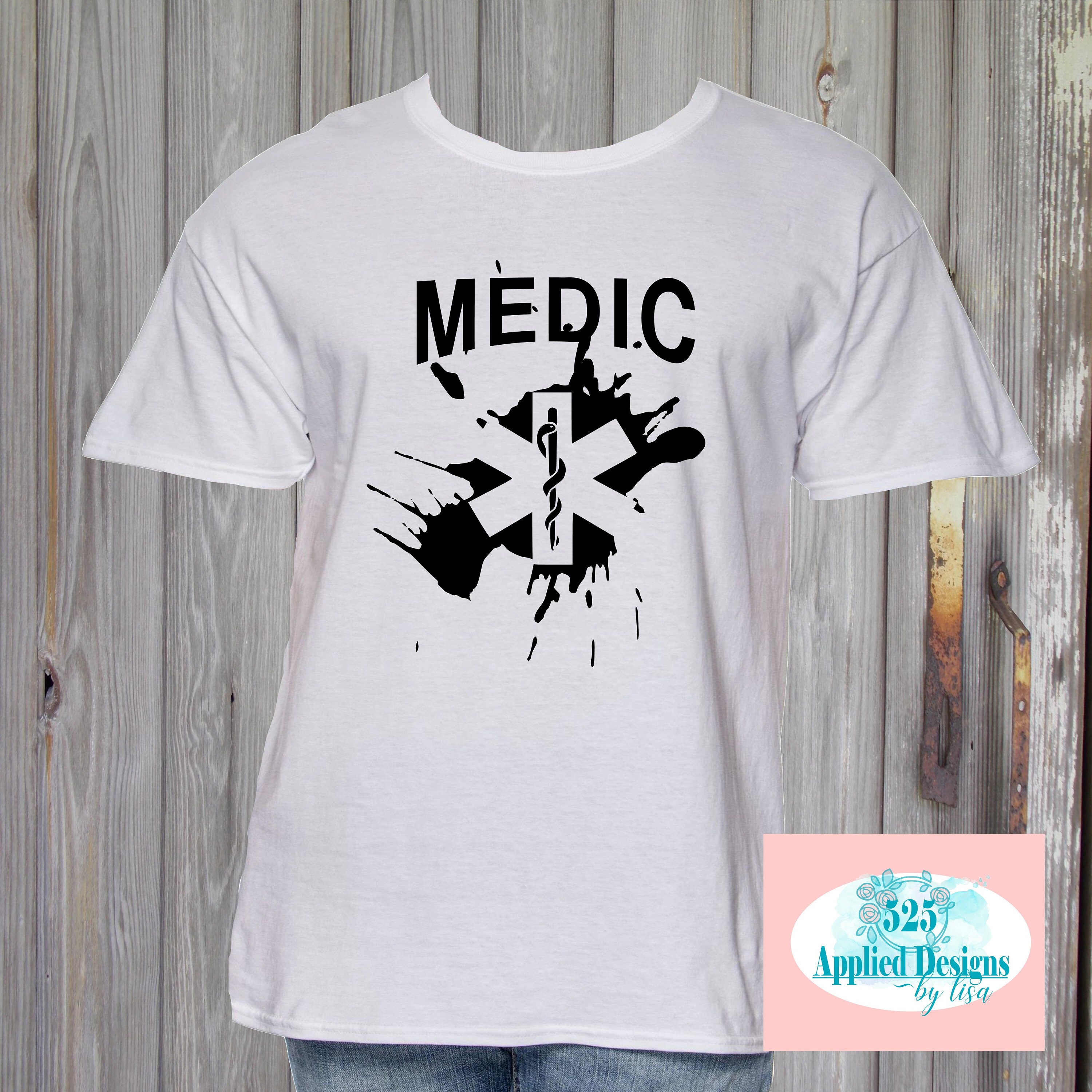 Distressed Medic Star of Life Blood Splatter Cutting File | Etsy