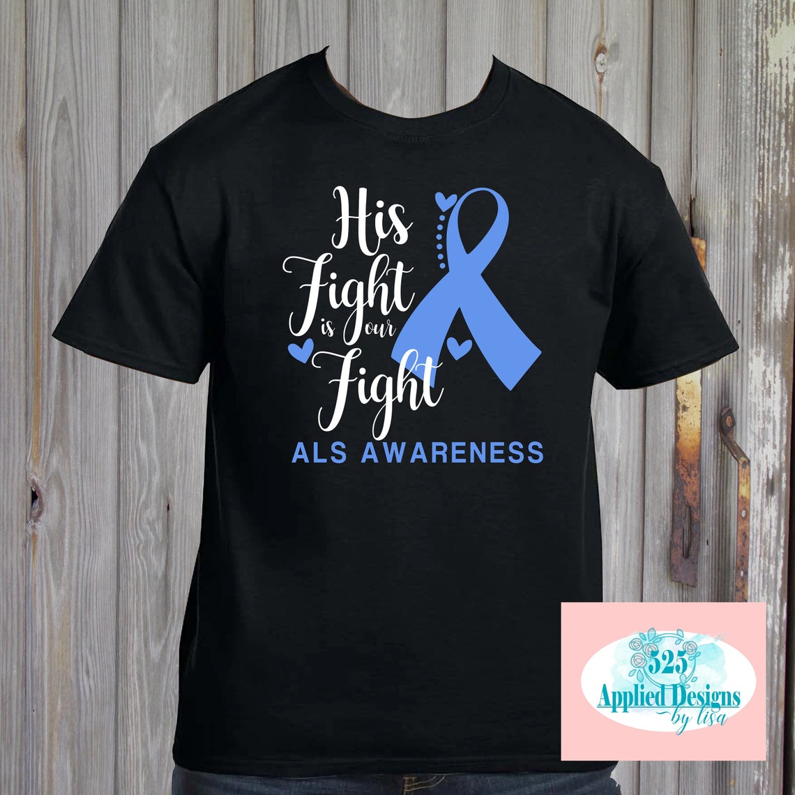 His Fight is Our Fight ALS Awareness Ribbon jpg svg png | Etsy