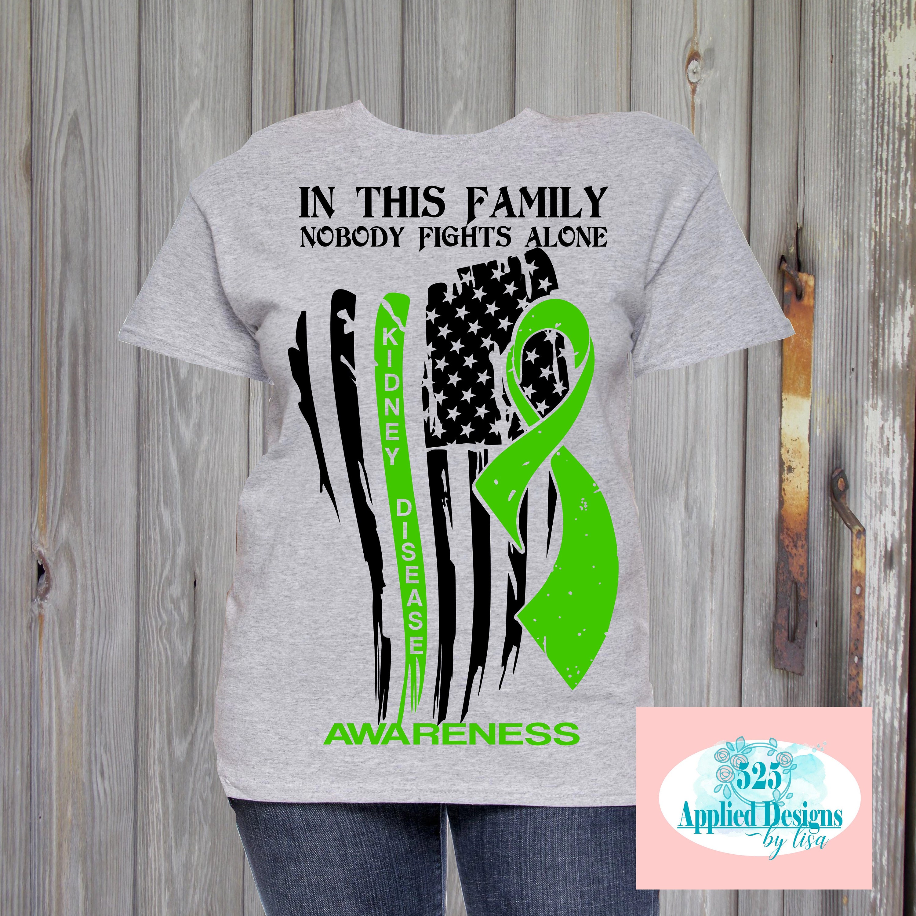 In This Family Kidney Disease Awareness Ribbon American Flag - Etsy