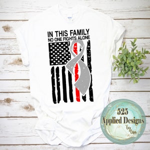 In This Family No One Fights Alone Distressed Fire Flag Cutting File ...