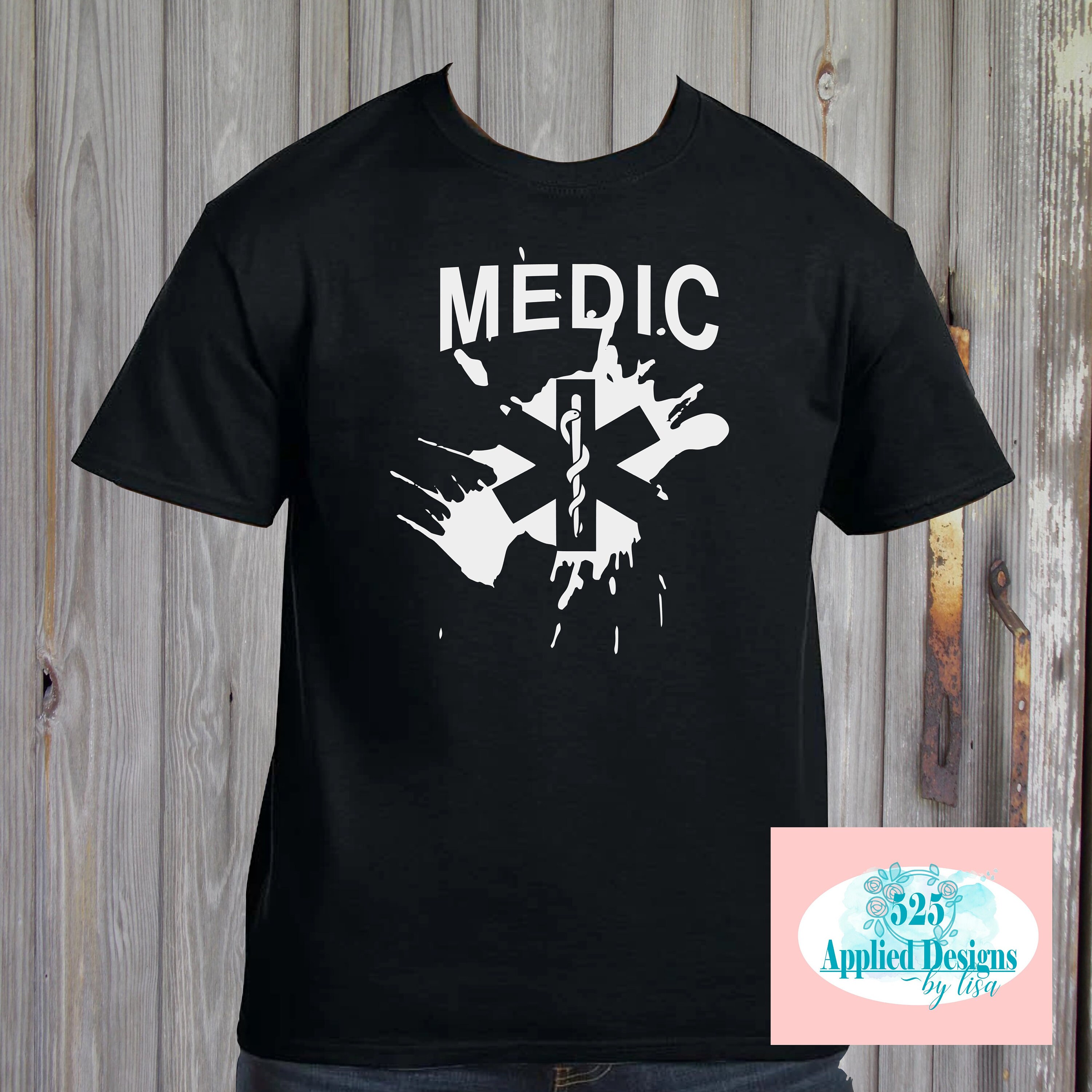 Distressed Medic Star of Life Blood Splatter Cutting File | Etsy