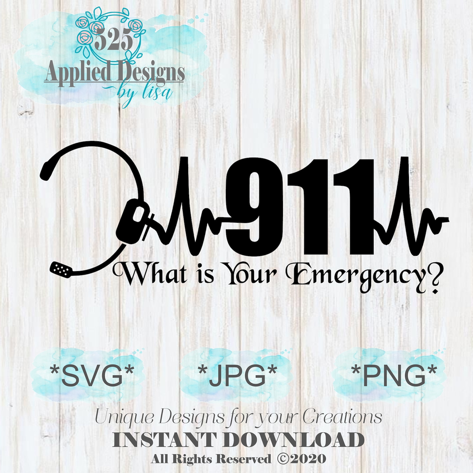 911 Headset With Heartbeat What is Your Emergency Cutting - Etsy