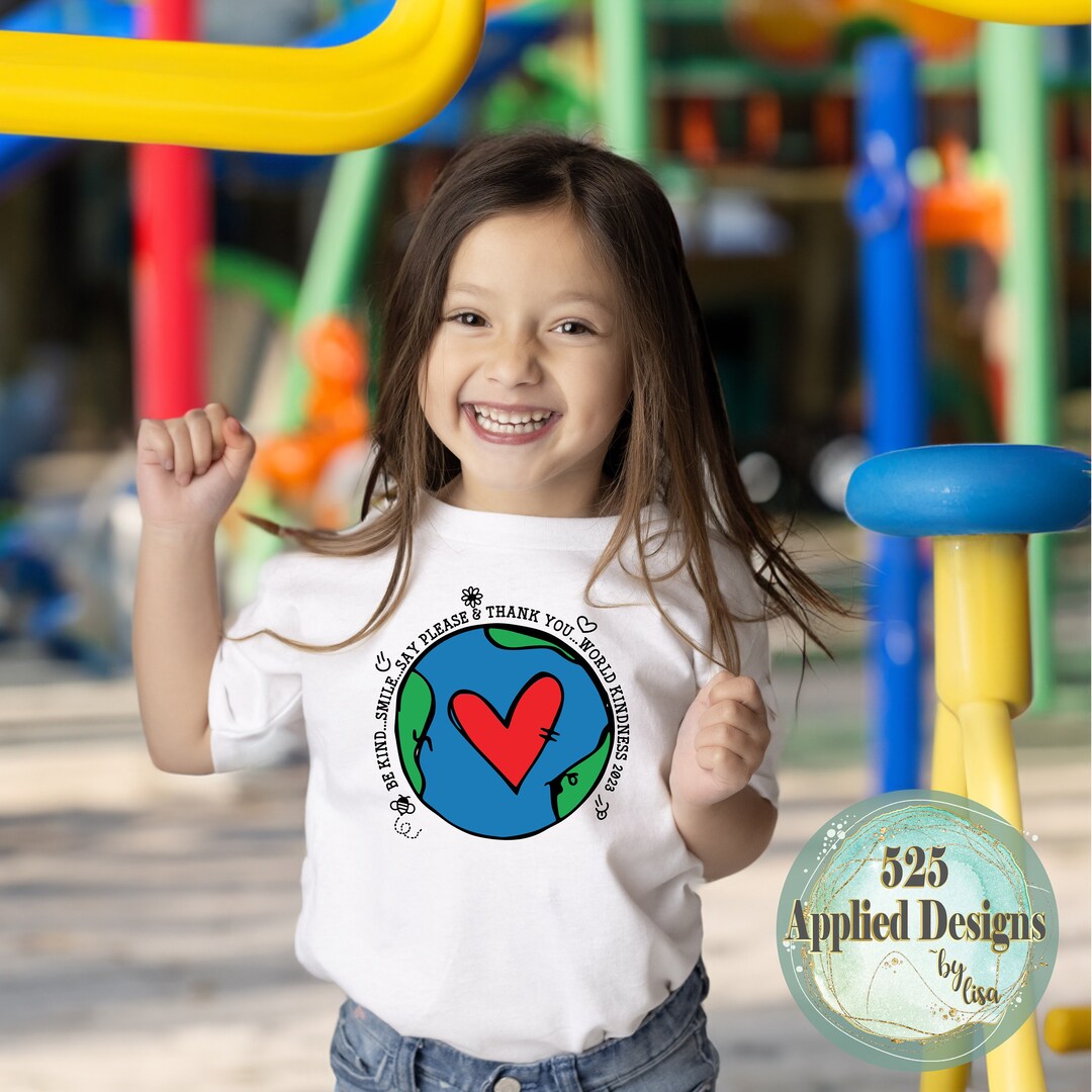 Kindness, World Kindness Shirt, Kids, Cutting File, Silhouette, Cricut ...
