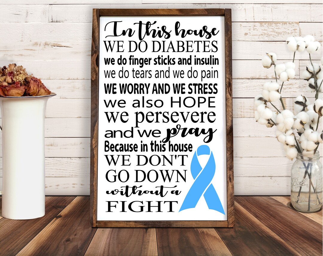 In This House We Do Diabetes Cutting File Silhouette Cricut - Etsy