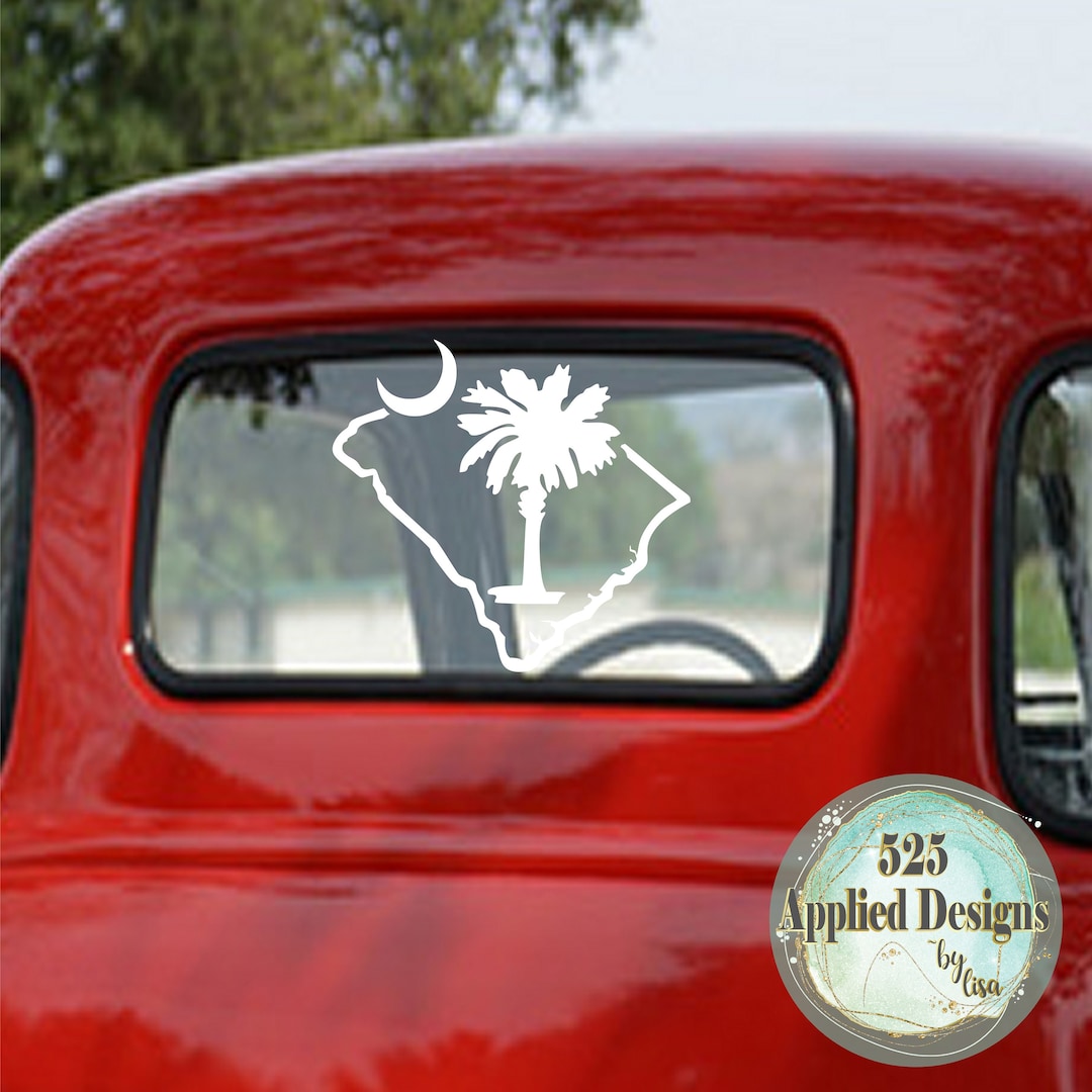 SC Palmetto Vinyl Decal-vehicle Decal-sticker-525 Applied Designs - Etsy