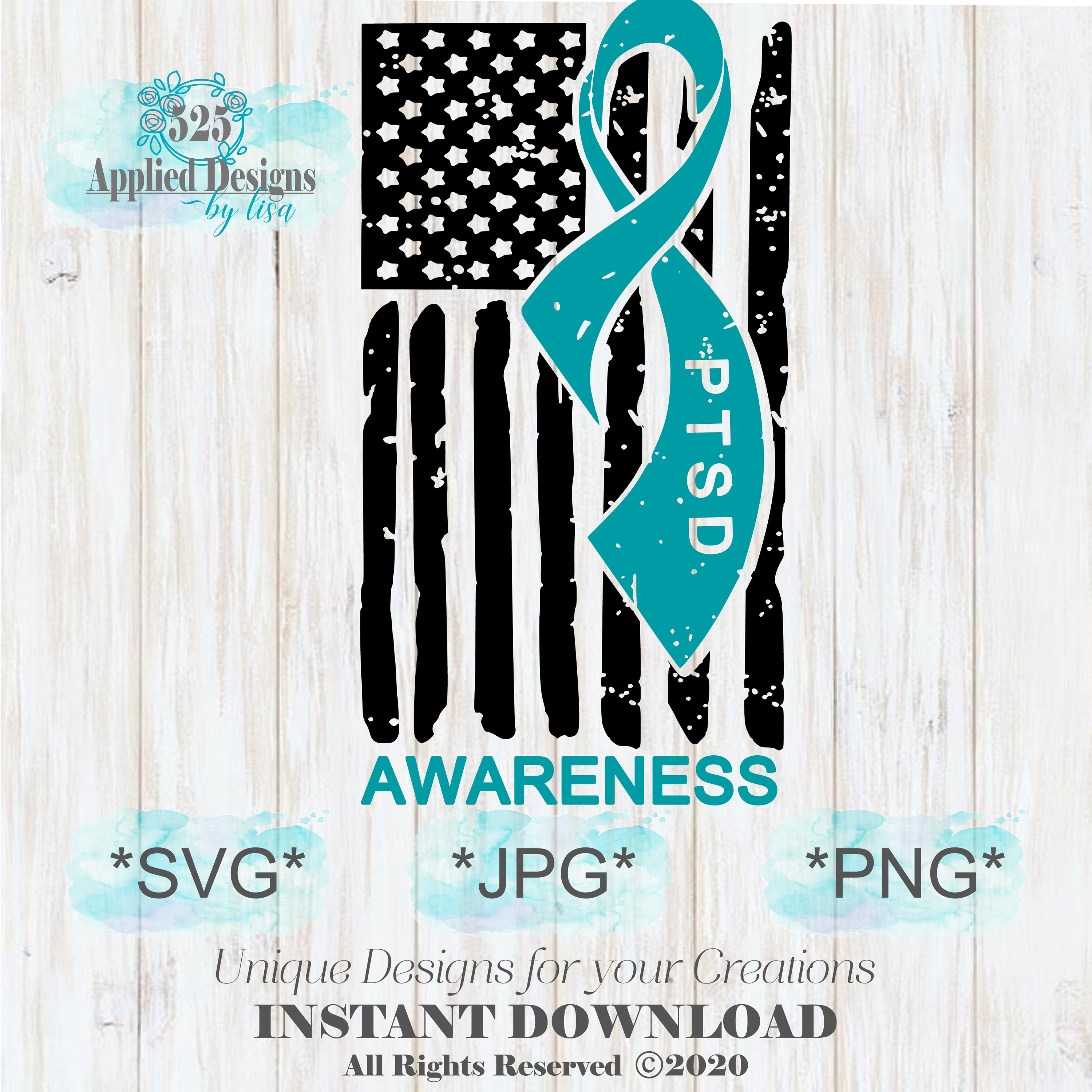 PTSD Awareness Flag Cutting File Silhouette Cricut SVG - Etsy
