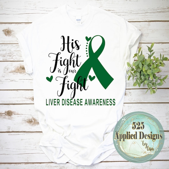 Liver Disease Ribbon Personalized Liver Cancer Ribbon (Emerald Green)