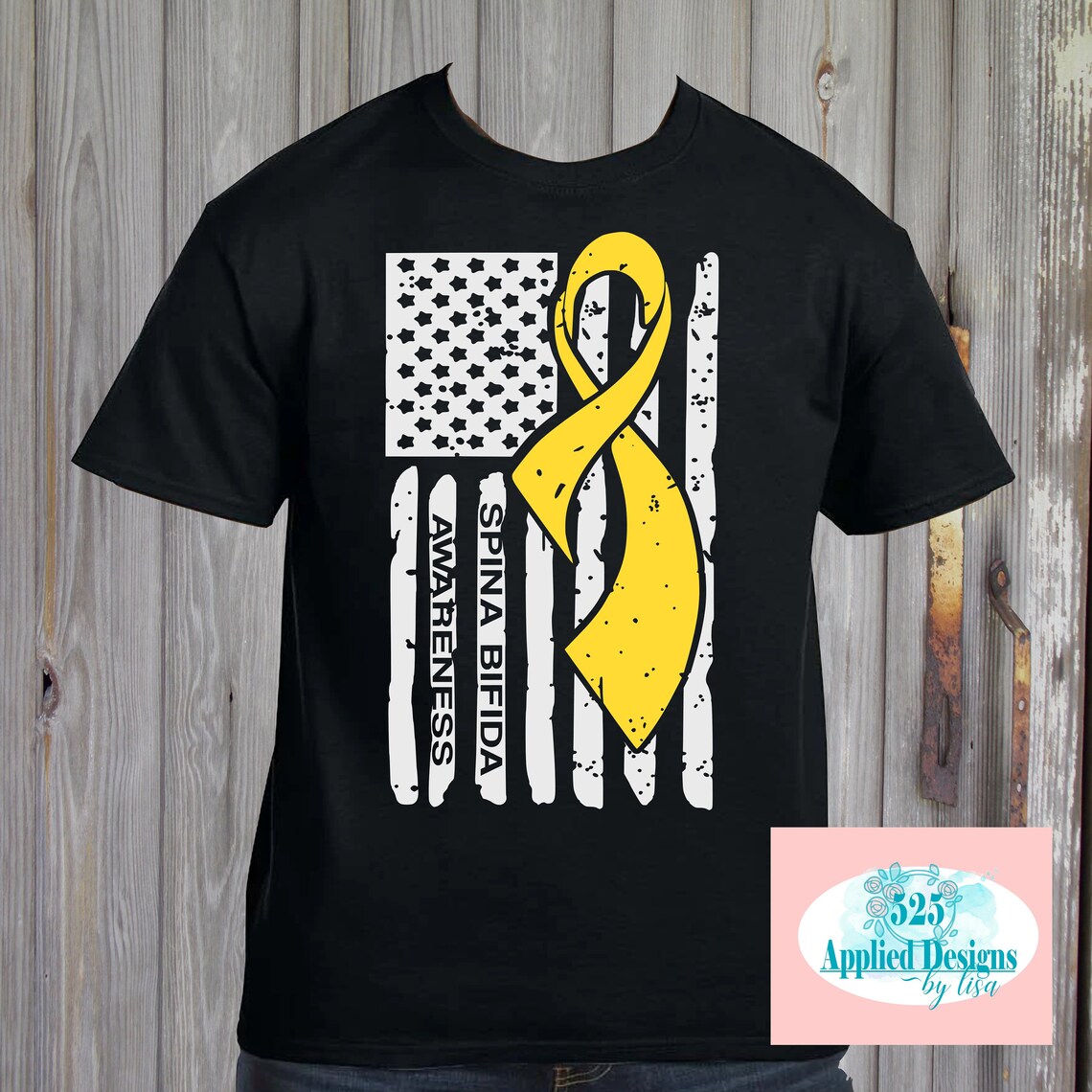 Spina Bifida Awareness Ribbon American Flag Cutting File - Etsy