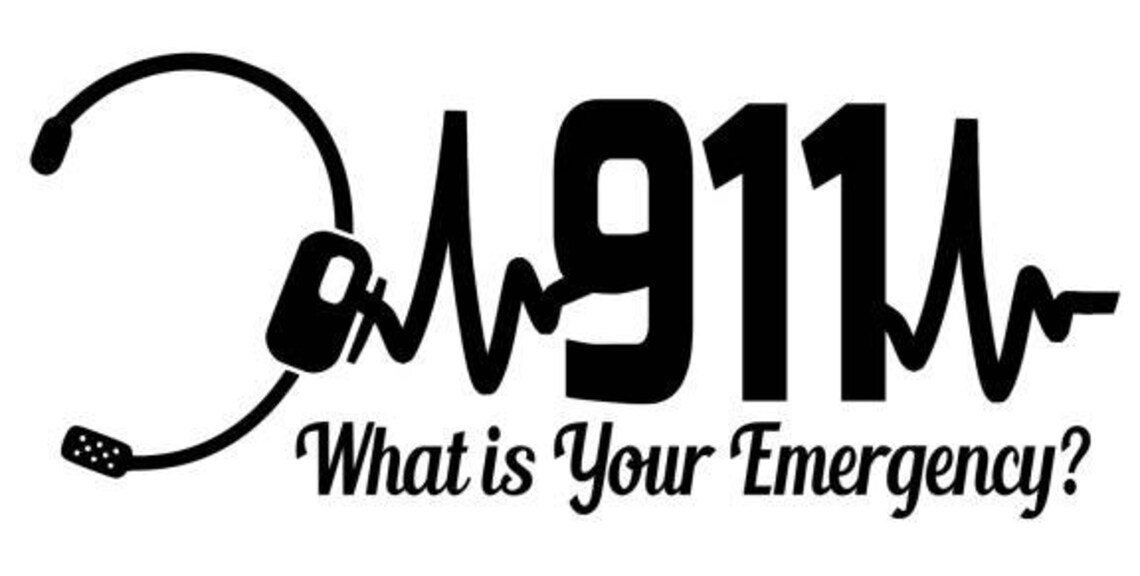 911 What is Your Emergency Heartbeat With Headset Vinyl | Etsy