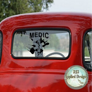 Distressed Medic Star of Life Blood Splatter Cutting File, Silhouette ...