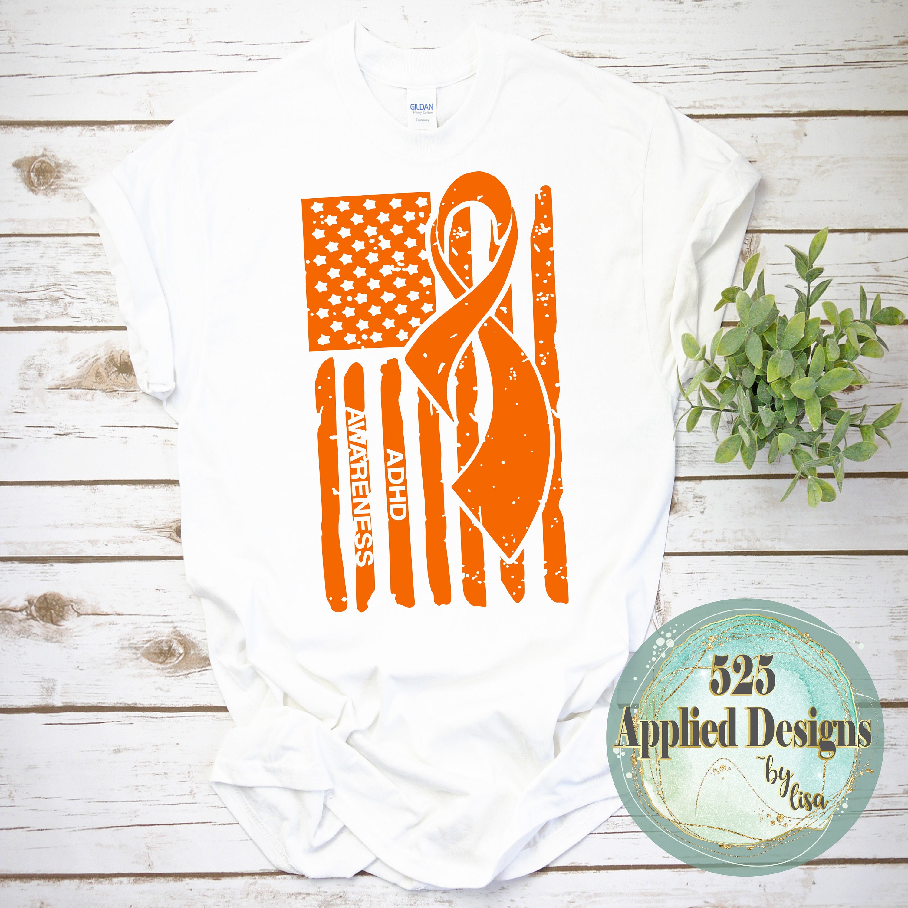 Adhd Awareness Ribbon American Flag Cutting File, Silhouette, Cricut ...