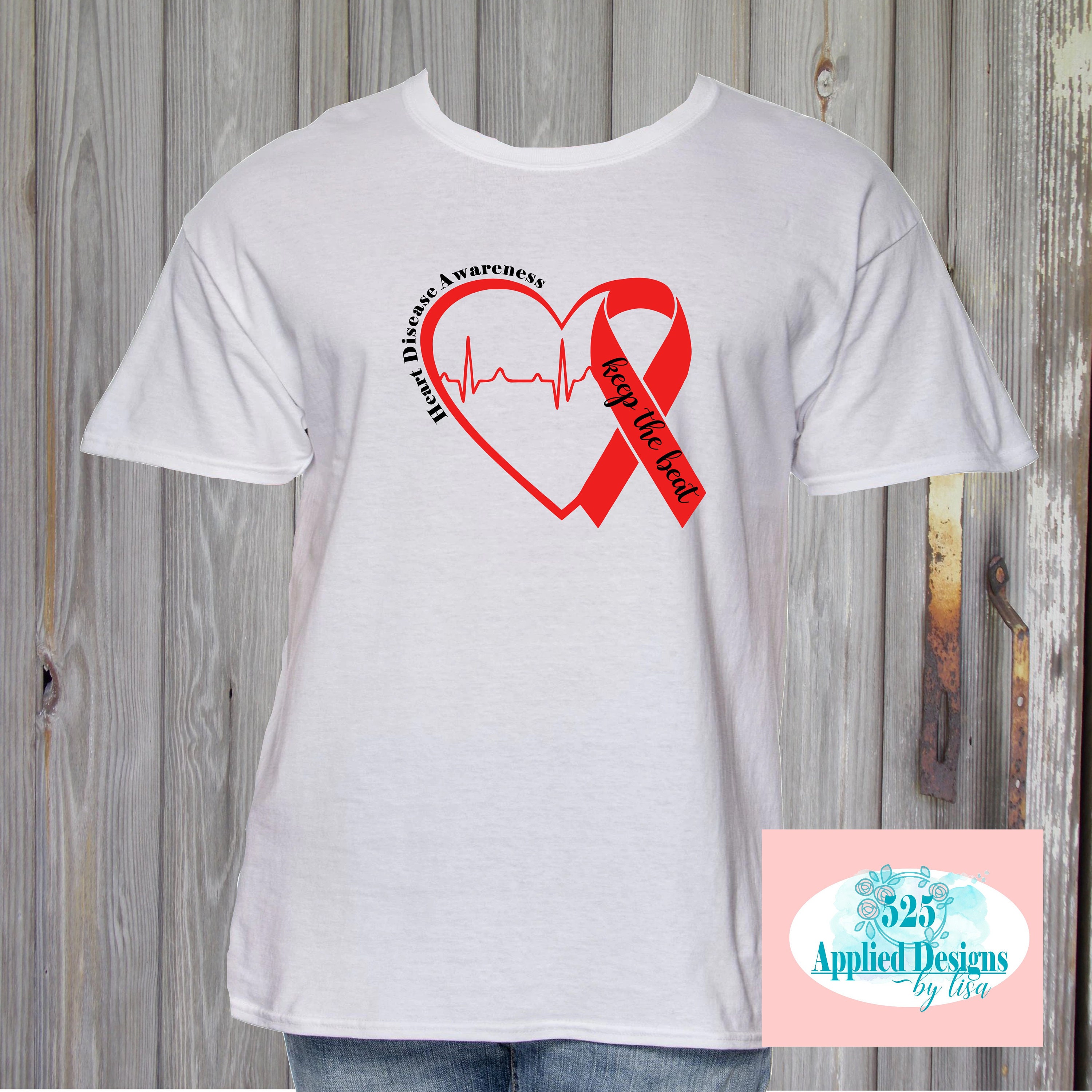 Heart Disease Awareness Ribbon and Heart Cutting File - Etsy