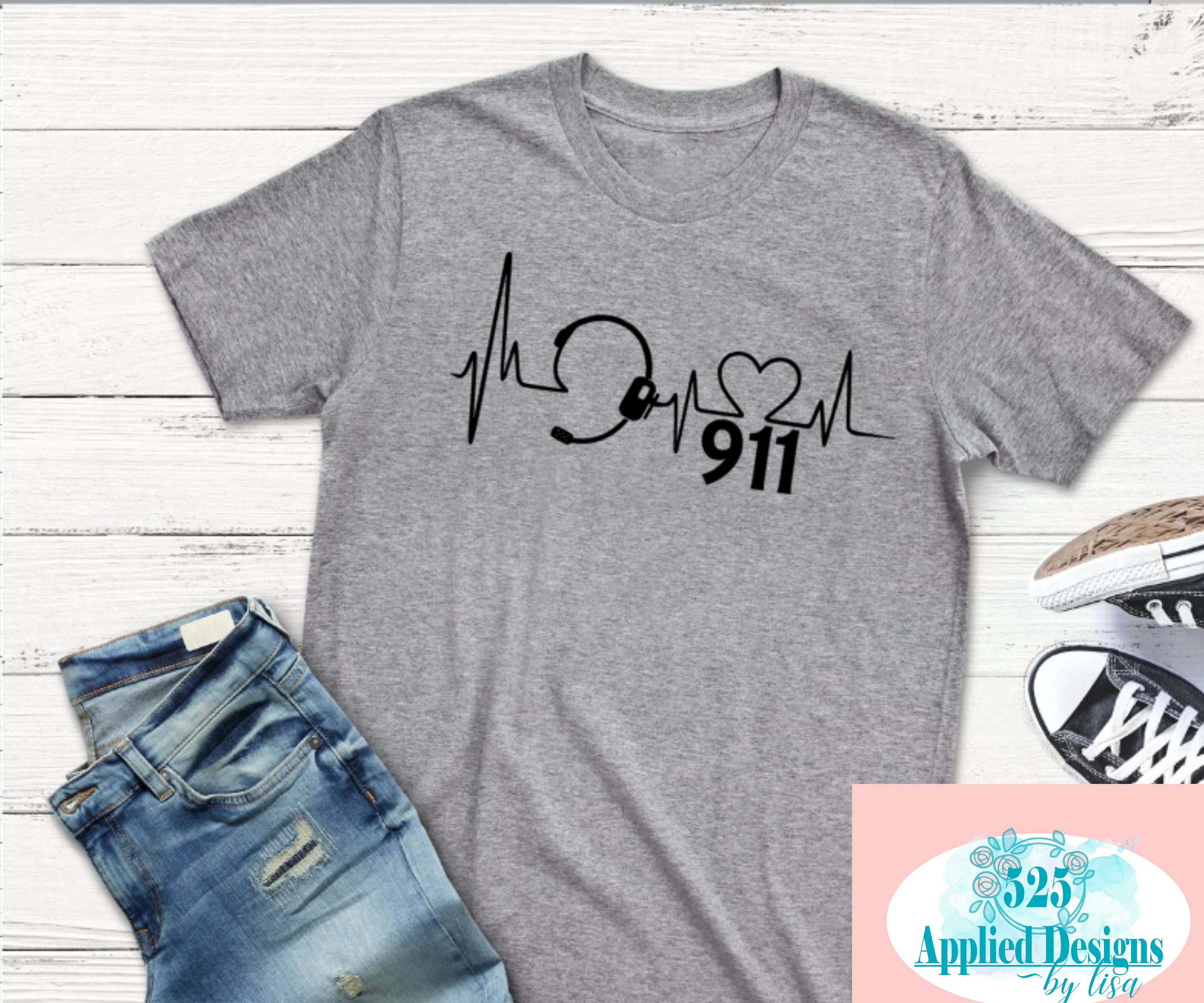 911 Headset With Heartbeat and Heart Cutting File SVG Jpg | Etsy