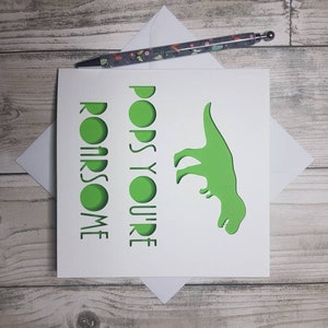 Daddy You're Roarsome Dad Card Dinosaur Card Card for - Etsy UK