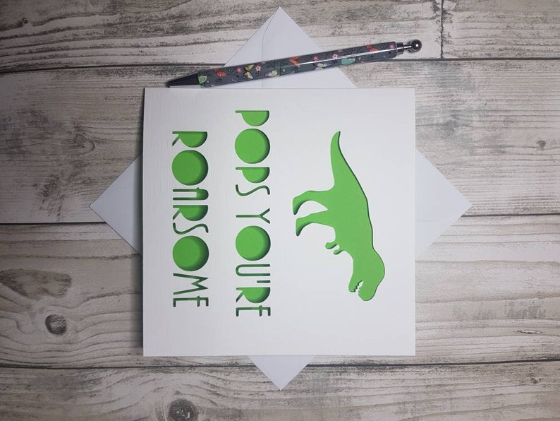 Daddy You're Roarsome Dad Card Dinosaur Card Card for - Etsy UK