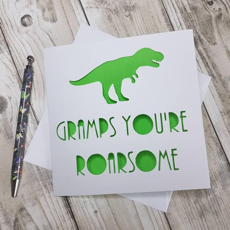 Daddy You're Roarsome Dad Card Dinosaur Card Card for - Etsy UK