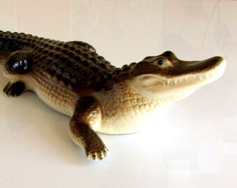 Porcelain Alligator - Etsy