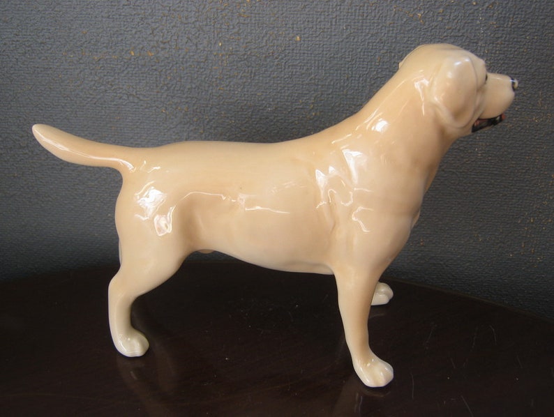 Labrador Retriev Male Dog Porcelain Figurine Russia Hand | Etsy