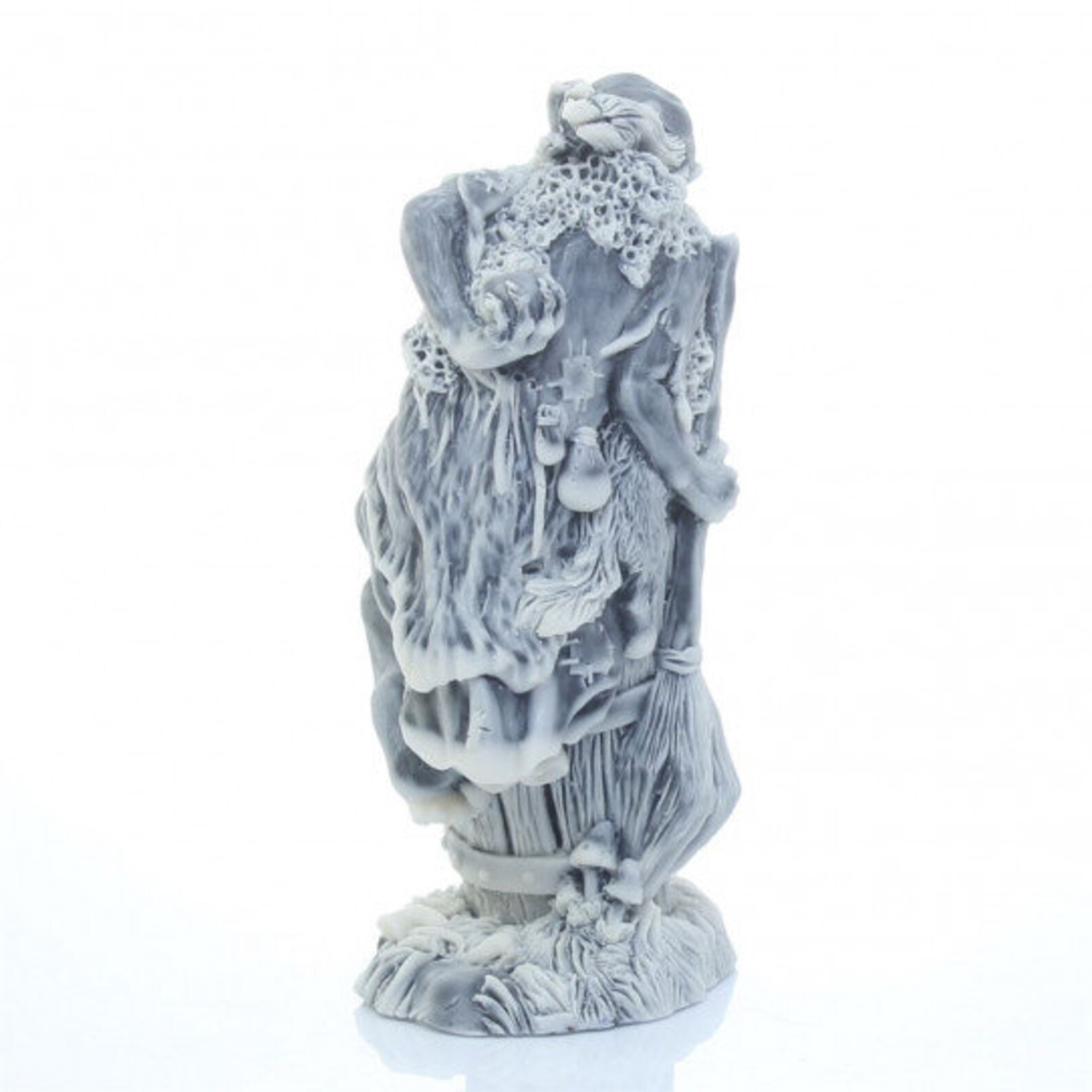 Baba Yaga Mortar Cat Mystique Figurines Folklore Figurine - Etsy