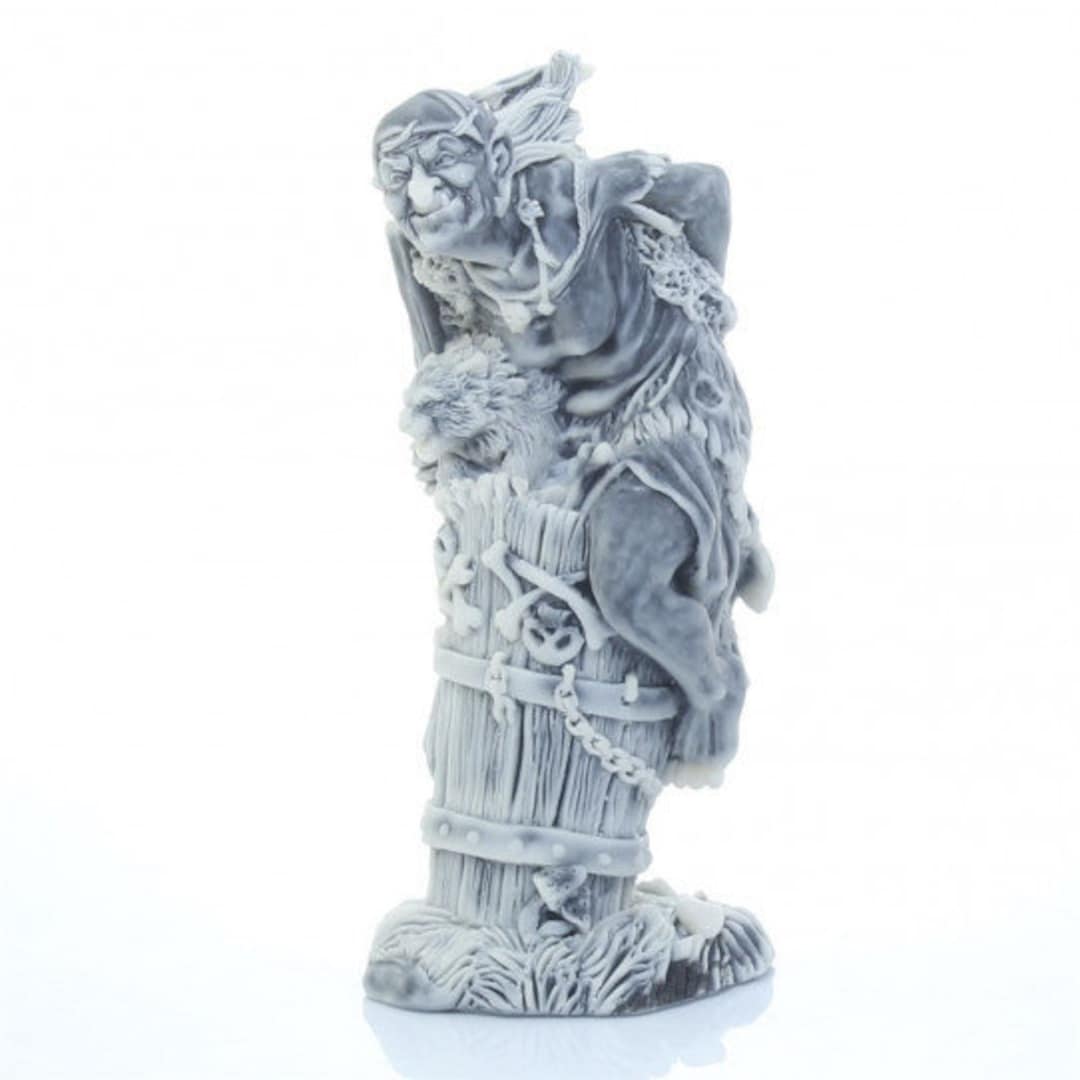 Baba Yaga Mortar Cat Mystique Figurines Folklore Figurine - Etsy